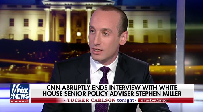 On Fox News, Stephen Miller Disputes Story He Was Escorted Off CNN