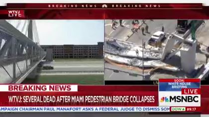 Networks Break In With Miami Bridge Collapse