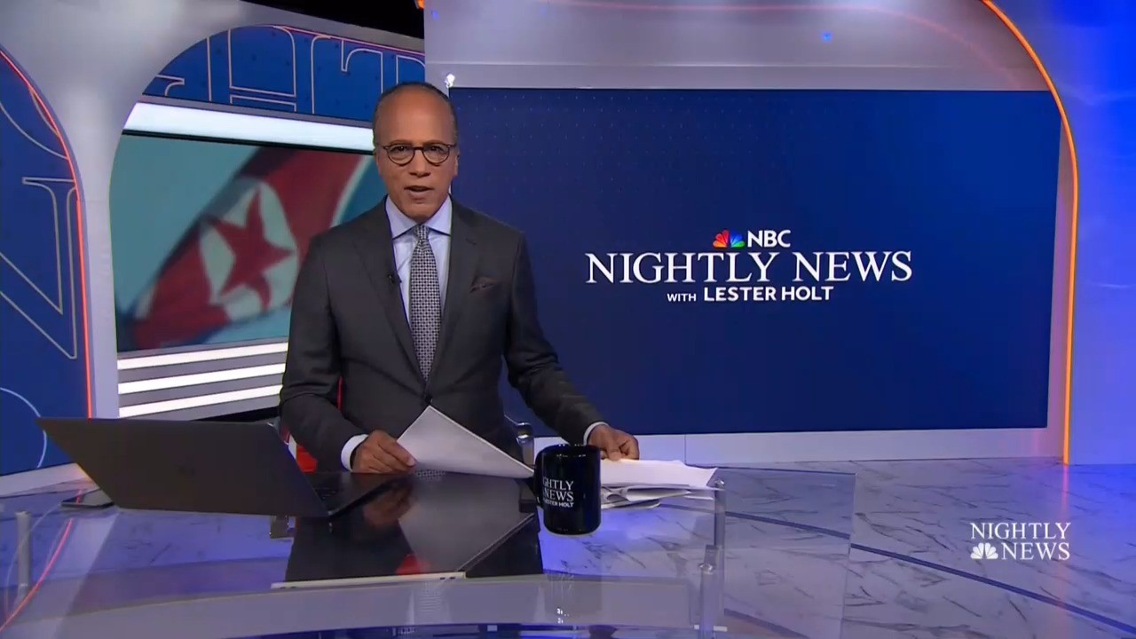 NBC Nightly News with Lester Holt Broadcasts From Its New Home, Studio 1A