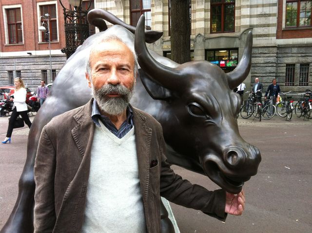 Man Behind Brass-Balled Bull Is Confused and Offended by a Little Girl
